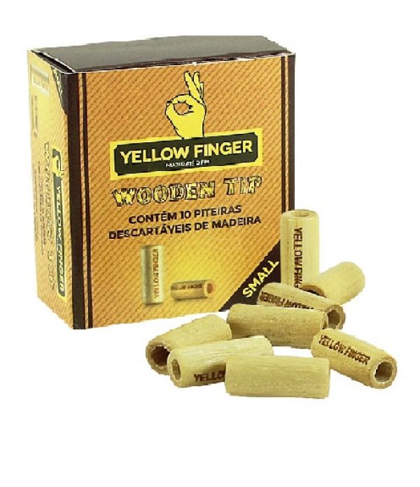 PITEIRA DE MADEIRA YELLOW FINGER SMALL – Charutaria Curitiba